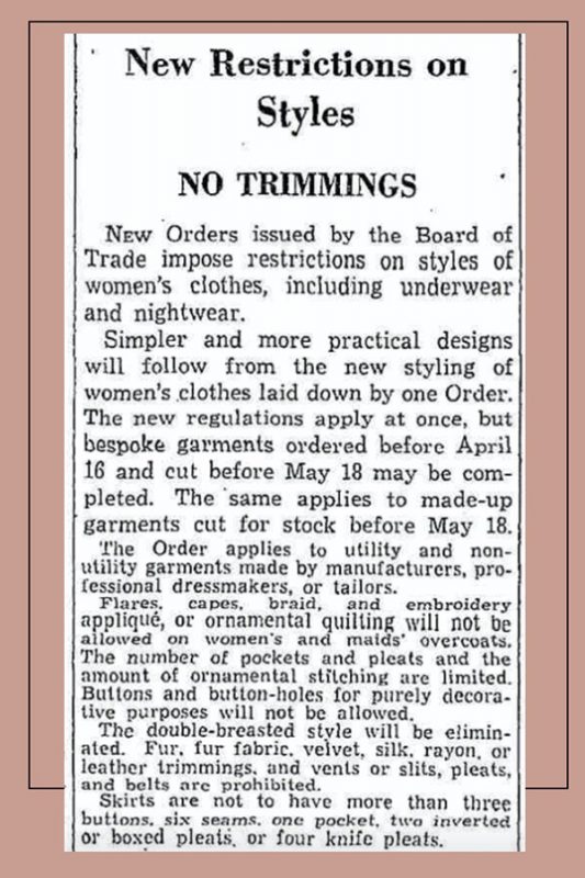 A Brief History of CC41-The Utility Clothing Scheme - It's Beyond My ...
