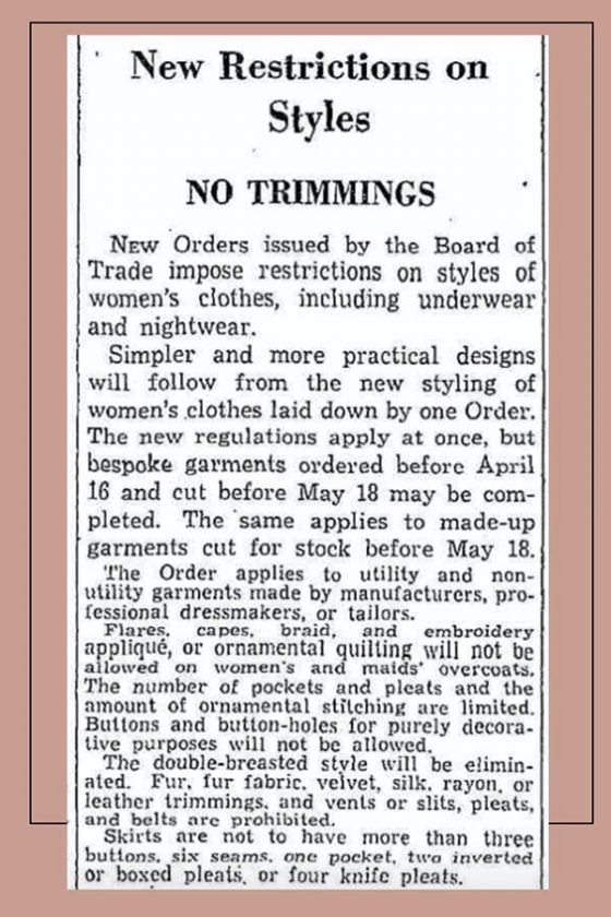 A Brief History of CC41-The Utility Clothing Scheme - It's Beyond My ...